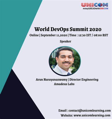 unicom conferences and training on linkedin speaker devops virtual
