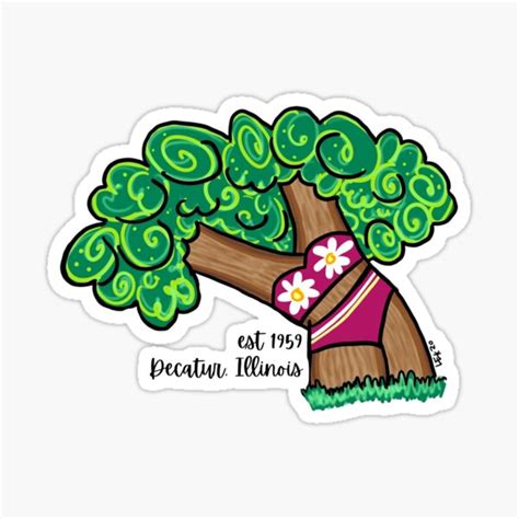 Bikini Tree In Flower Suit Sticker For Sale By 217ladysmith Redbubble