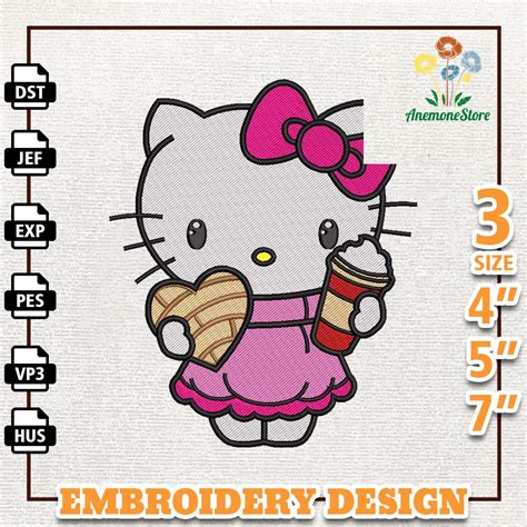 Hello Kitty Valentine Embroidery Design Valentine Couple Ki Inspire