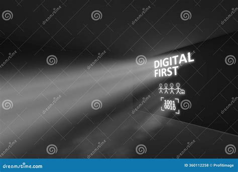 Why Digital First Mindset Is Essential Rectangle Infographic Template Cartoon Vector