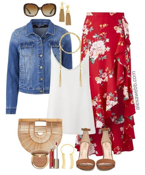 Plus Size Wrap Skirt Outfit