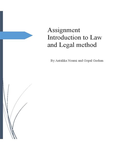 Assigment Law Pdf Precedent Common Law
