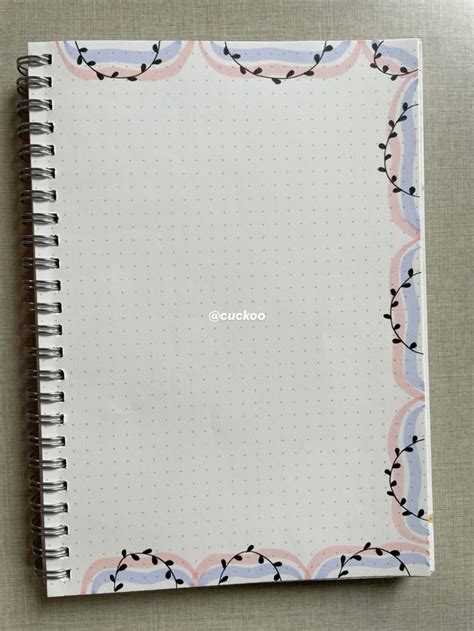 Aesthetic Sheet Border Design In 2024 Bond Paper Design Book Art