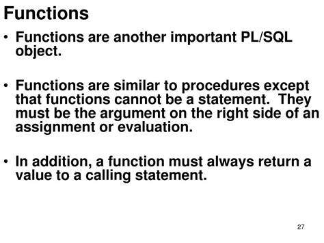Ppt Oracle Stored Procedures Functions Powerpoint Presentation Free Download Id 5057492