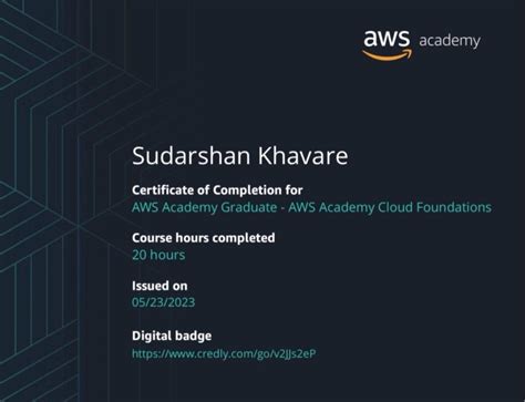 Sudarshan Khavare On Linkedin Aws Cloudcomputing Awsacademy Certification Linkedinlearning