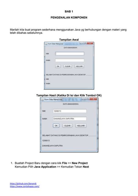 Java Desktop Dasar Pdf