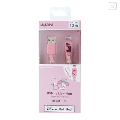 Japan Sanrio USB To Lightning Sync Power Cable My Melody Kawaii