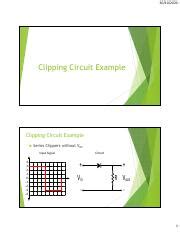 Lecture Clipping Circuit Example Pdf Clipping Circuit Example Clipping Circuit