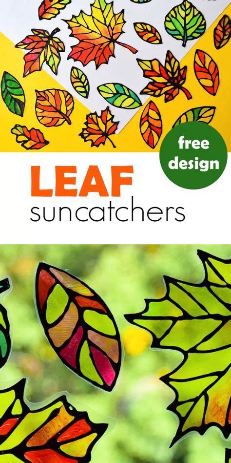 Fall Leaf Suncatchers With Free Printable Templates Artofit