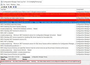Fix ConfigMgr Database Upgrade Error X D B