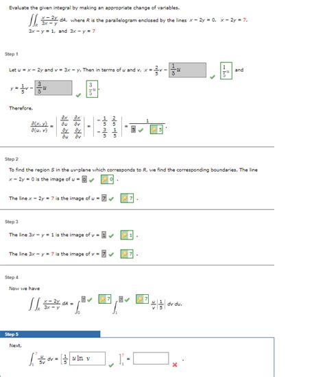 solved evaluate the given integral by making an appropriate