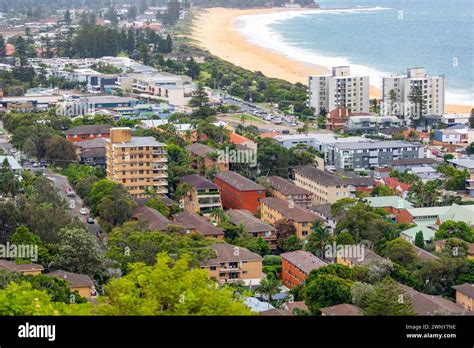 Collaroy Beach Suburb Of Sydney Aerial View Of This Northern Beaches