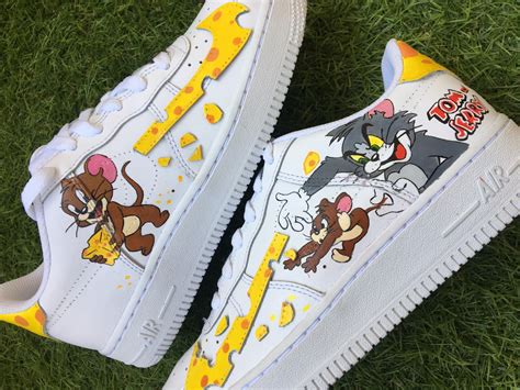 Custom Nike Air Force 1 Tom And Jerry Etsy