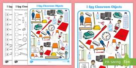 Classroom Objects Word Mat Teacher Made Twinkl