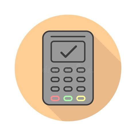 Card Payment Terminal Icon Vector Stylish Icon Of A Bank Terminal Abstraction On The Topic Of