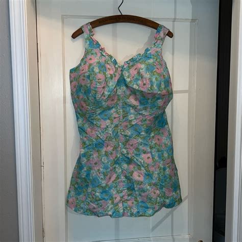 Robby Len Swim 6s Vintage Robby Len Plus Size Swim Dress Poshmark