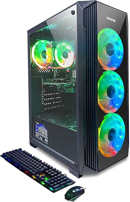 Aqvin Gaming Desktop Pc Tower Computer Intel Core I3 10100f Processor