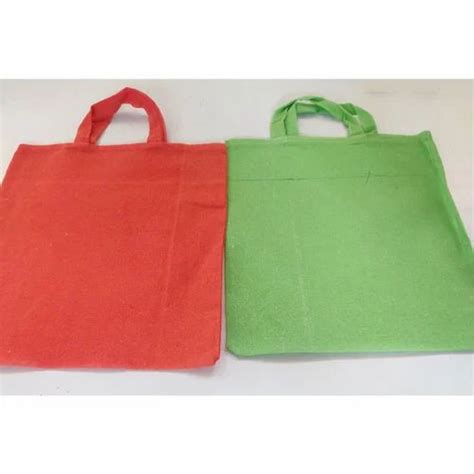 Loop Handle Handled Plain Cotton Carry Bag Capacity 6 Kg At Rs 17