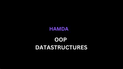 do oop and data structures coding by hamdanoor184 fiverr