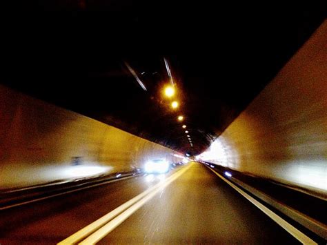Premium Photo View Of Cars In Tunnel At Night