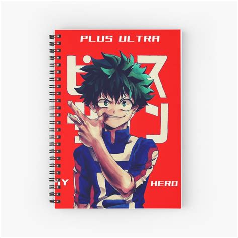 Deku My Hero Academia Spiral Notebook By Reddmana Redbubble