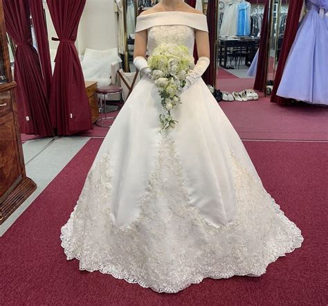 ウェディングドレス Aライン 結婚式 オフショル ウェディング