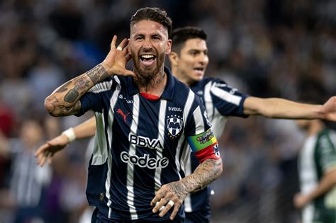 Como En El Real Madrid La Celebración De Sergio Ramos Tras Su Primer Gol Con Monterrey En La