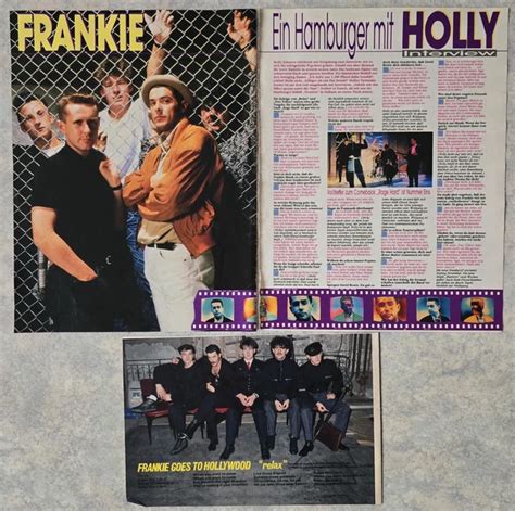 Frankie Goes To Hollywood Holly Johnson Clippings Collection Magazines