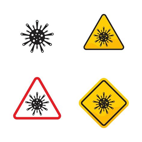 Premium Vector Virus Vector Illustration Icon Template Design