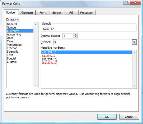 Displaying Numbers In Excel As Currency Dummies