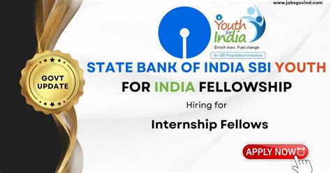 State Bank Of India Sbi Internship Youth For India Fellowship Program Apply Online