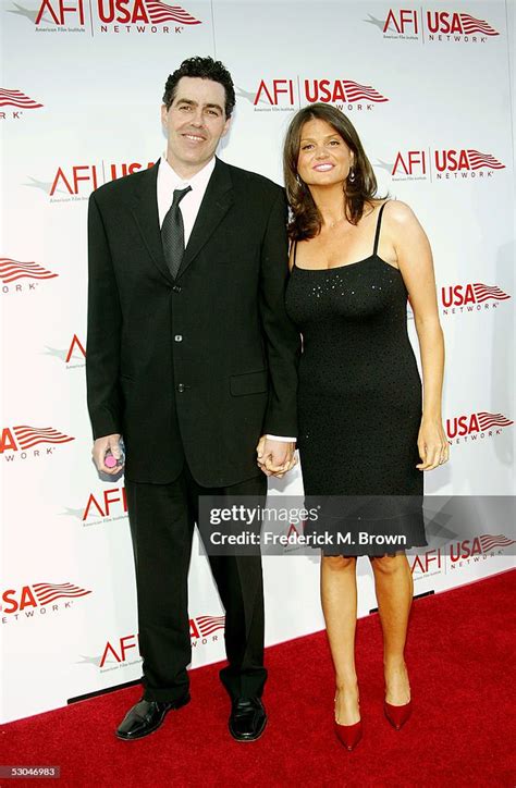 Tv Personality Adam Carolla And His Wife Lynette Paradise Arrive At
