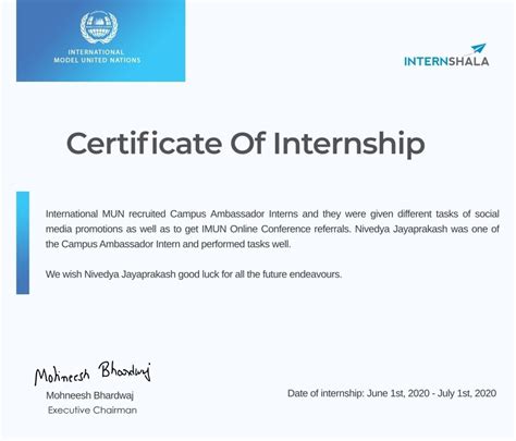 Nivedya Jayaprakash On Linkedin Intern Internship 11 Comments