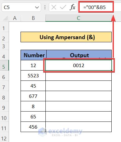How To Put In Excel In Front Of Numbers Handy Methods ExcelDemy