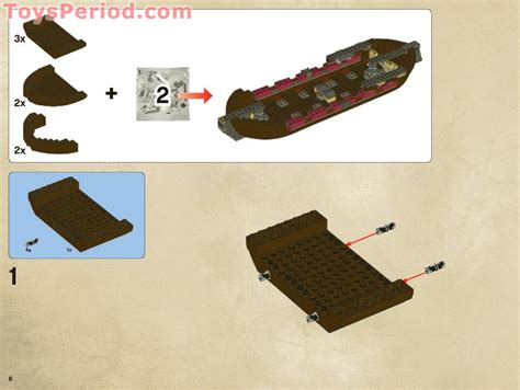 Lego 4195 Queen Annes Revenge Instructions And Parts List