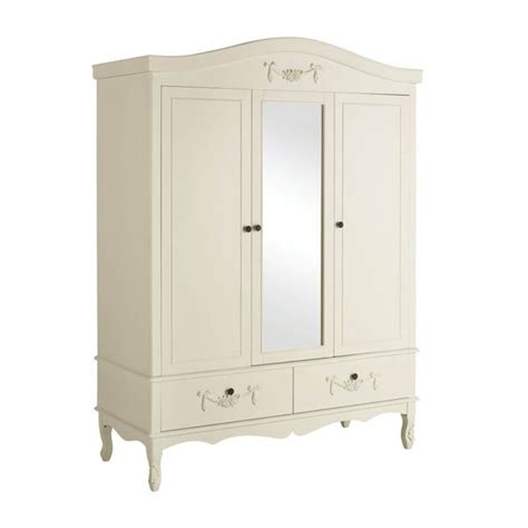 Toulouse Ivory Triple Wardrobe Dunelm