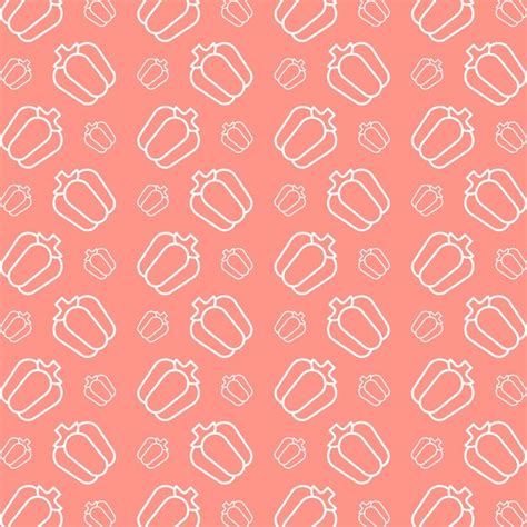 Premium Vector Bell Pepper Outline Vector Design Beautiful Repeating