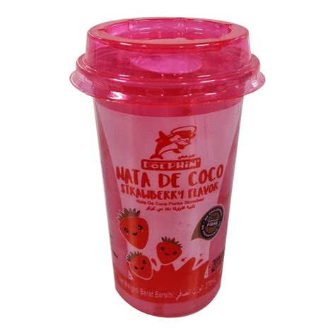 Strawberry Juice With Nata De Coco 270gm Strawberry Juice With Nata De Coco Manufacturer