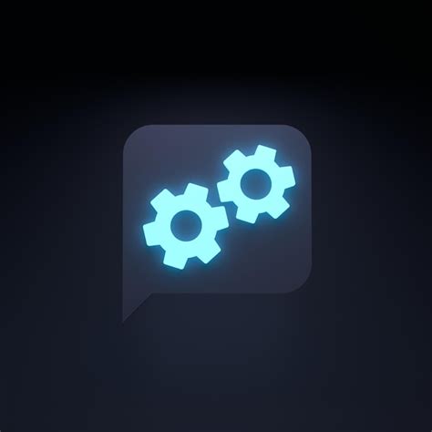 premium photo gear icon 3d render illustration