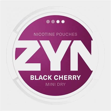 Zyn Black Cherry Super Nice Tasting Nicotine Pouches