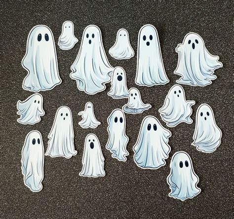 Ghost Sticker Pack Set Of 18 Stickers Halloween Stickers Ghoul Sticker