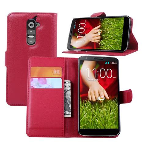 For LG G2 Case D801 2 F320 F340L LS980 Optim Wallet Card Stent Cases