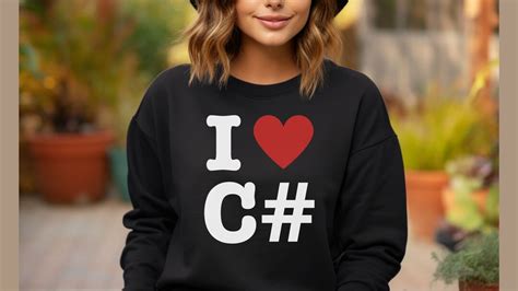 Funny Computer Development Sweater I Love C Sweatshirt Programming Enthusiasts Top T