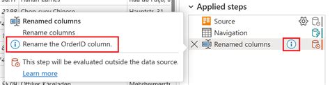 適用されたステップ Power Query Microsoft Learn