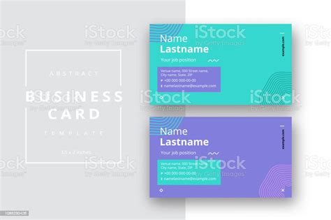 트렌디한 최소한의 추상 비즈니스 카드 템플릿입니다 기하학적 패턴 현대 기업 편지지 Id 레이아웃입니다 패션 정보 샘플 이름 텍스트와 배경 디자인 벡터 광고에 대한 스톡 벡터
