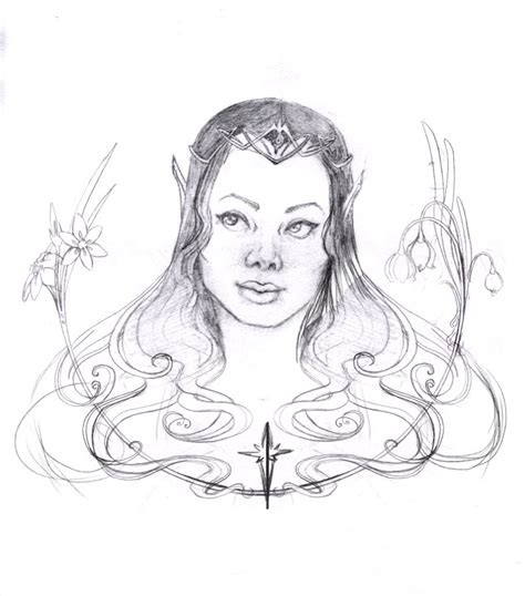 Elanor And Niphredil A Portrait Of Arwen Undómiel On Behance