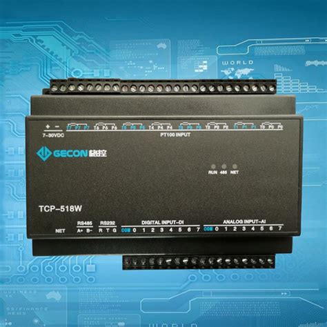 8pt100 8ai 8di Industrial Controller Data Acquisition Module Tcp
