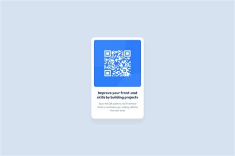 frontend mentor qr code challenge using pure html and css taught by