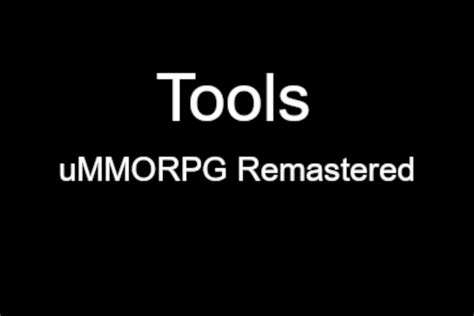 Tools Ummorpg 3d And 2d Remastered Add Ons Unity Asset Store