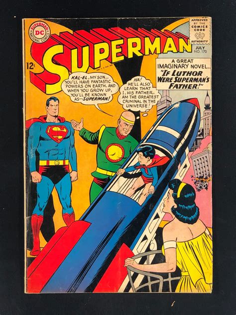 Superman 170 1964 Vg Supermans Mission For President Kennedy